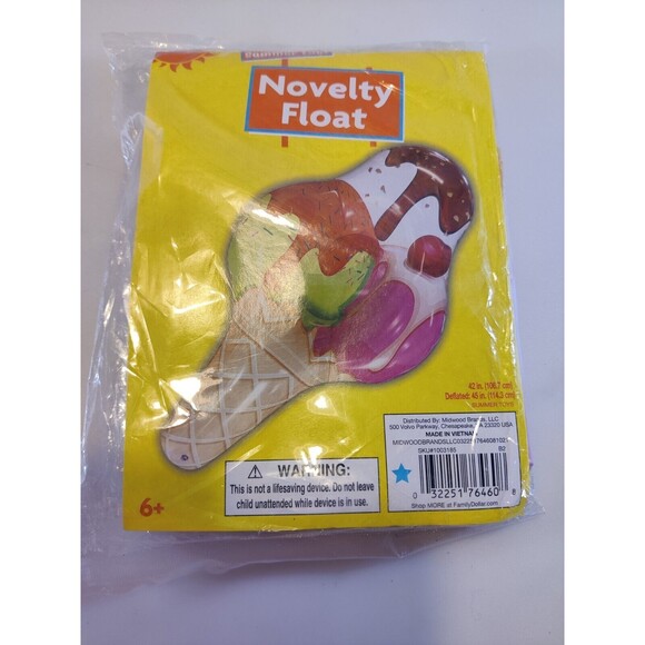 Ready Set Fun | Toys | 42 Inflatable Rainbow Ice Cream Cone Swim Pool ...